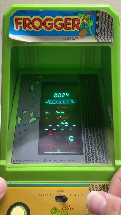 Coleco Table Top Arcade FROGGER Testing Review - YouTube