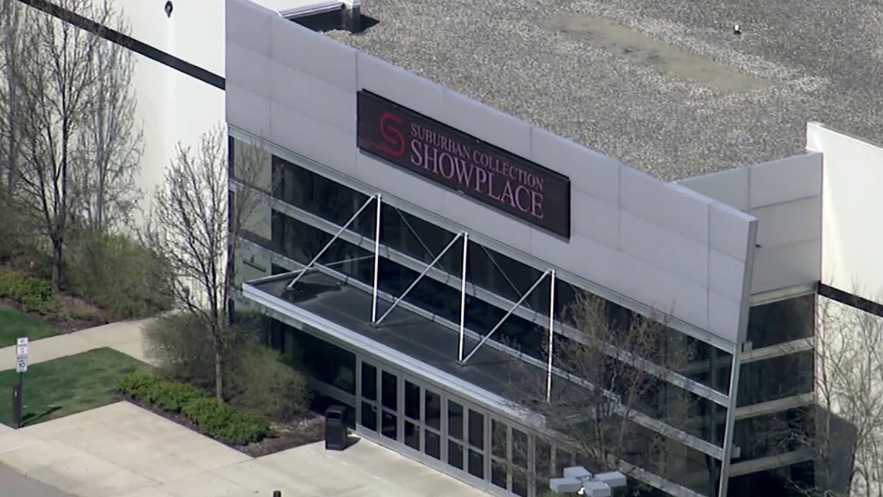 Aerial view of Suburban Collection Showplace in Novi; will be ...