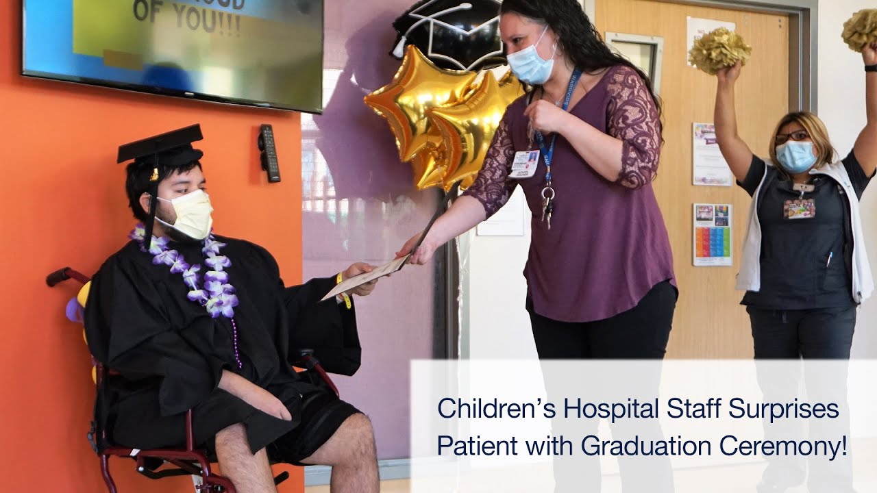 High School Graduation in Children's Hospital - YouTube