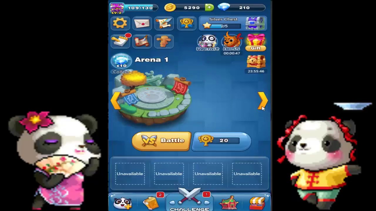 Testing out Panda Fighting facebook game - YouTube