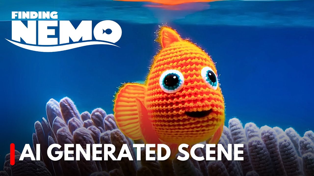 AI Reimagines FINDING NEMO's Iconic Egg Scene in YARN! - YouTube