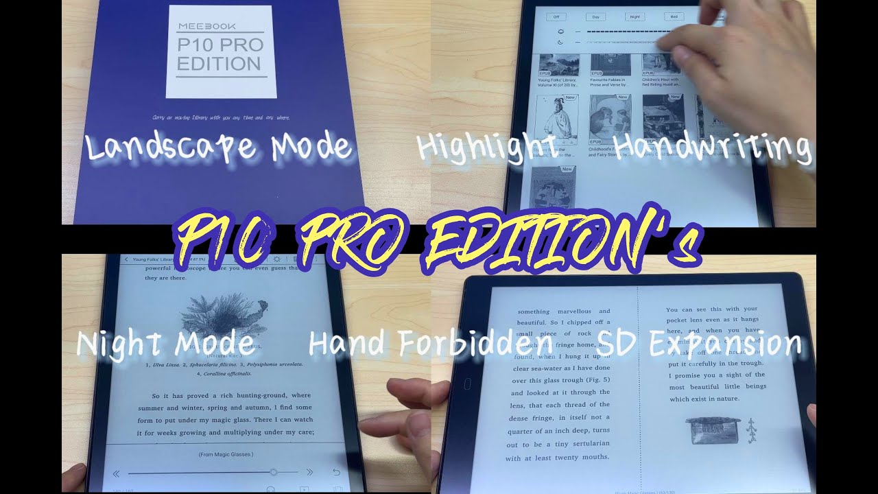 Meebook P10 Pro Edition 📘 | 10 Inch Ereader | EPUB | Landscape ...