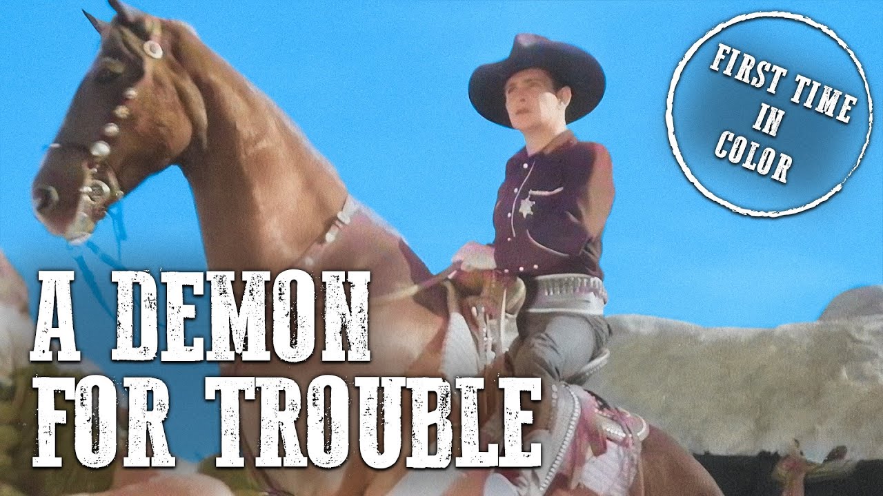 A Demon for Trouble | COLORIZED | Bob Steele | Classic Western Film ...
