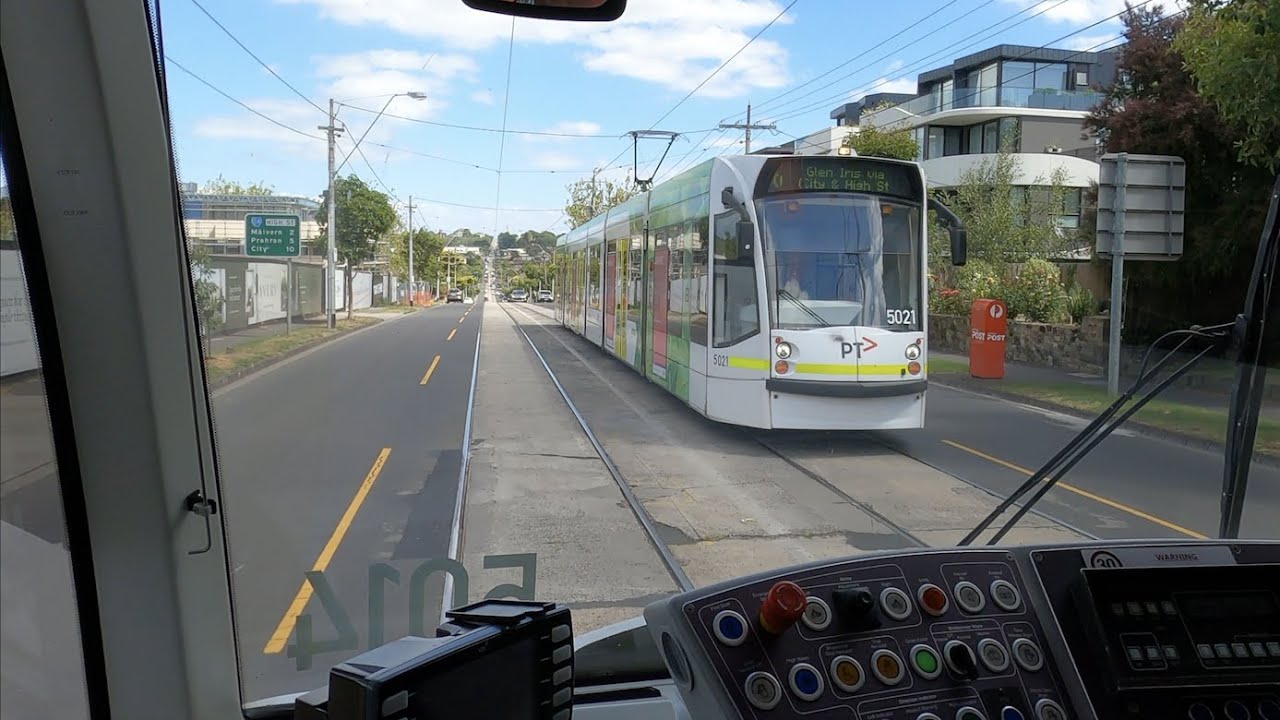 Driver's View Tram 6 Glen Iris to St Kilda Rd - YouTube