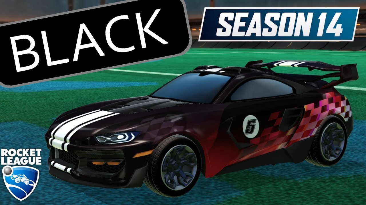 MAKO: Black Car Designs with all Black ROCKET PASS SEASON 14 Items ...