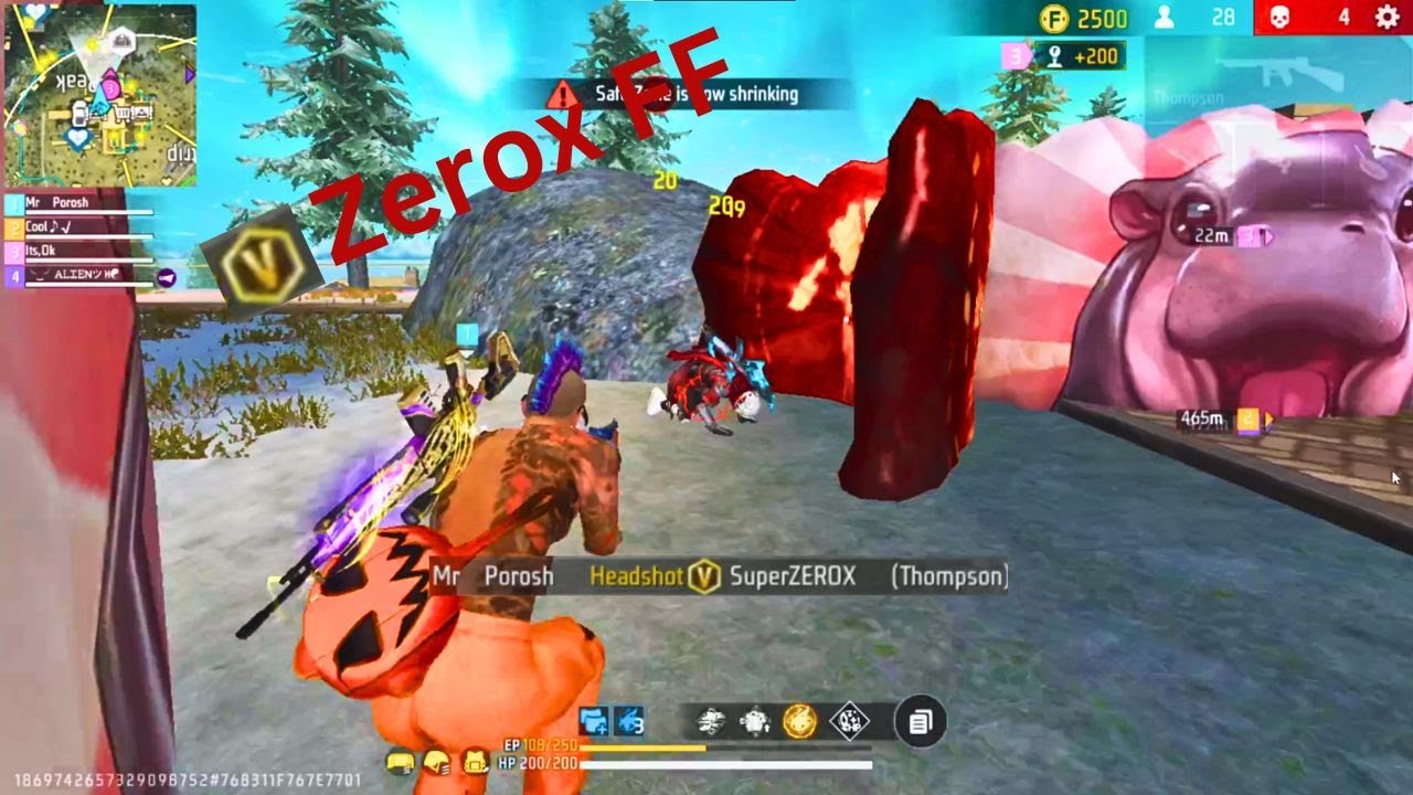 "Epic Free Fire Moment: We Took Down Zerox FF, the V Badge Legend ...