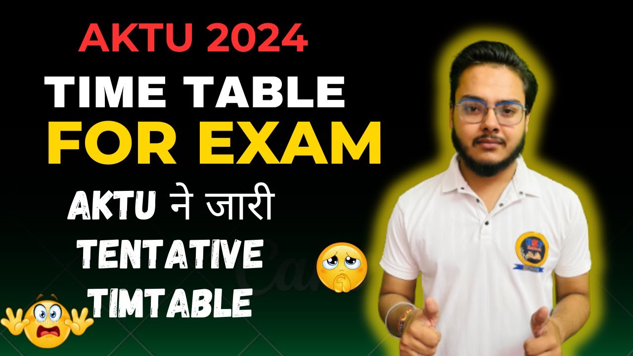 AKTU Even Semester Time Table 😱 || AKTU Students get ready for exam 😒😒 ...