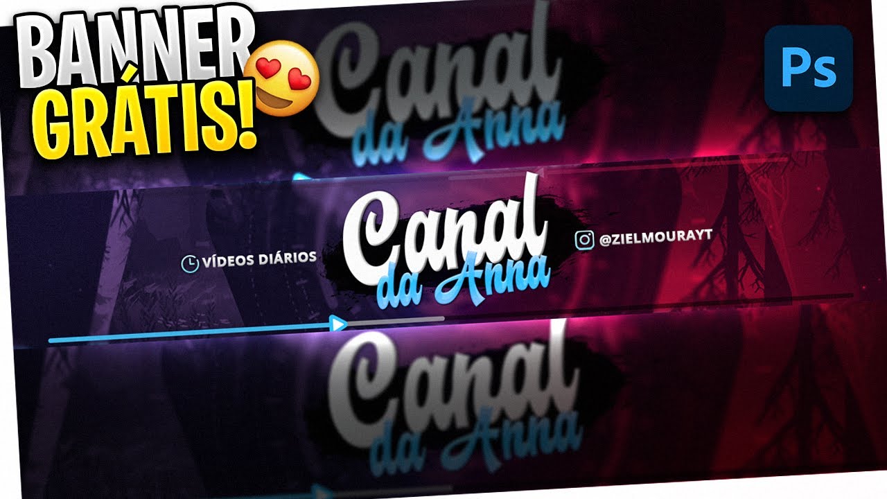 Download Capa Para Canal No Youtube 100 GrÁtis Photoshop Youtube