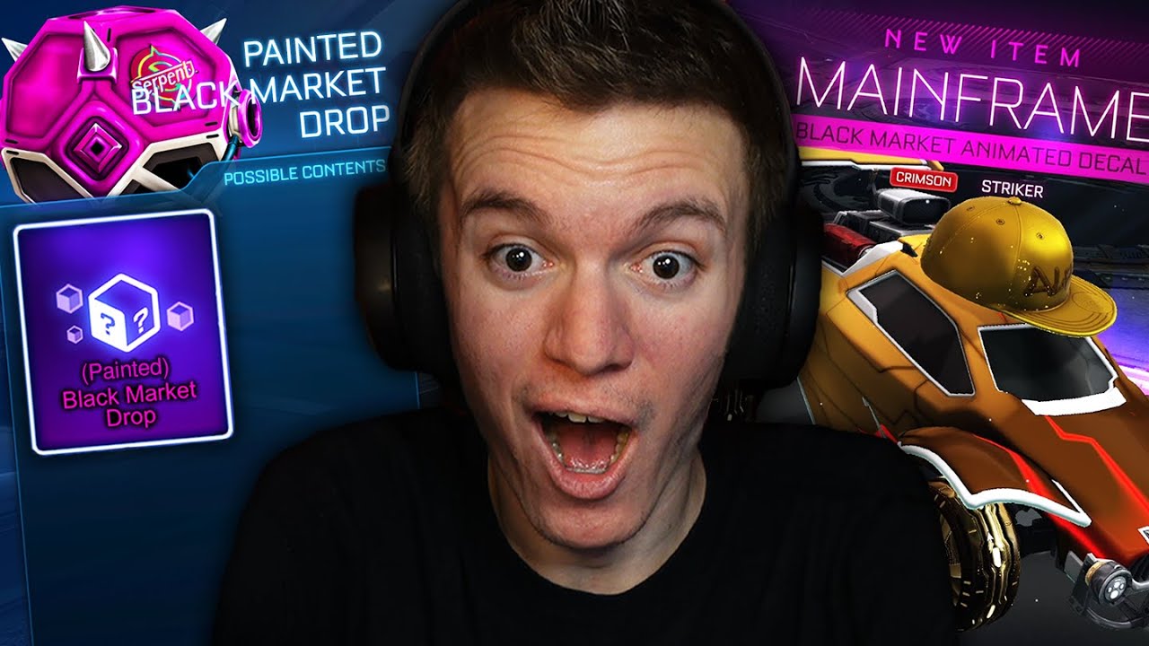 OPENING *PAINTED ONLY* BLACK MARKET DROPS IN ROCKET LEAGUE! - YouTube