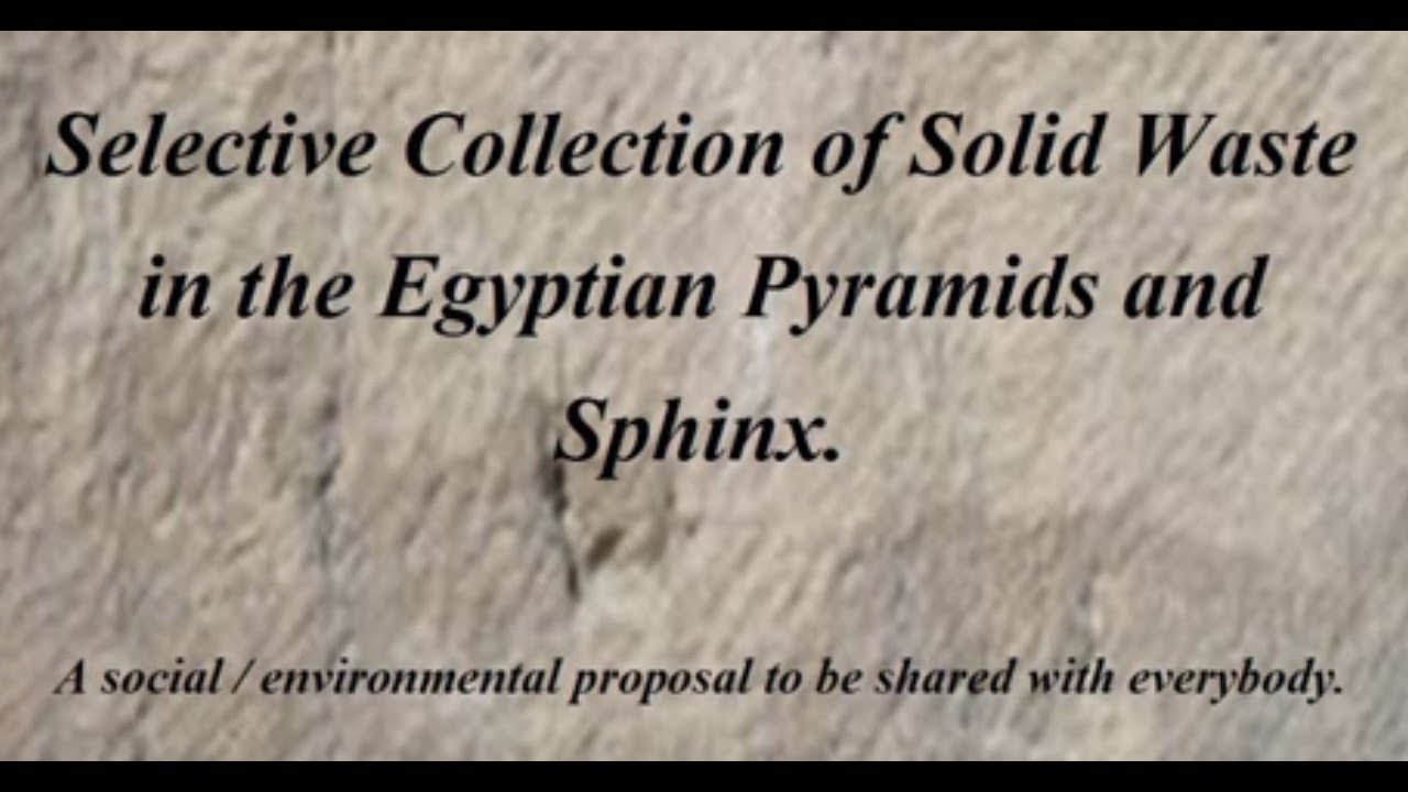 Sustainability - Environmental problems in Egypt - YouTube