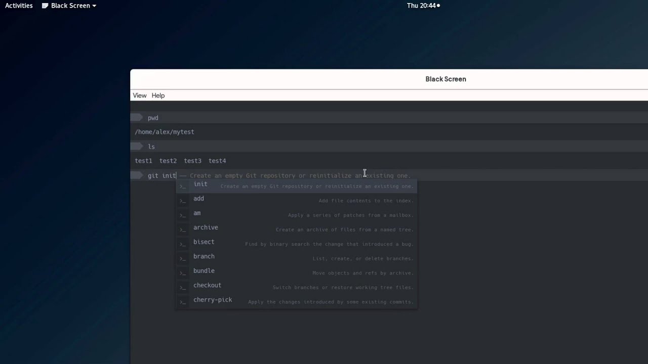 Black Screen - HTML Terminal for OS X & Linux | A cool auto-complete ...
