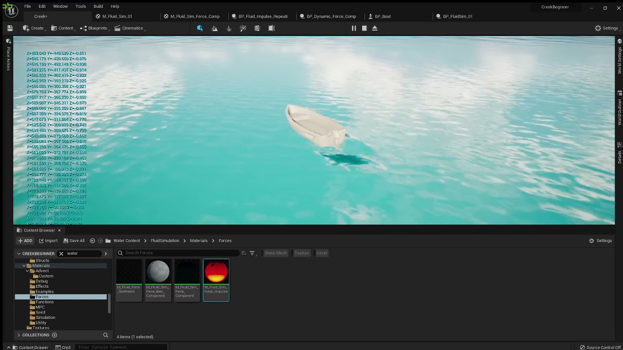 Water foam test ue5 - YouTube