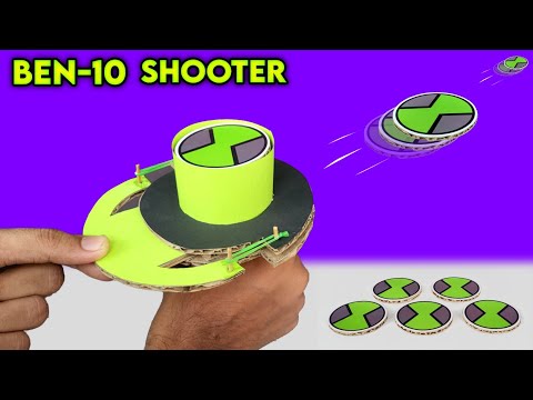 Cardboard BEN-10 Shooter , 5 shot cardboard gun , how to make gun