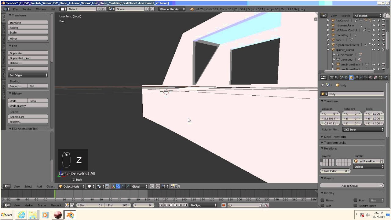 How To Use Blender For Making Flight Simulator X Models (FSX ...