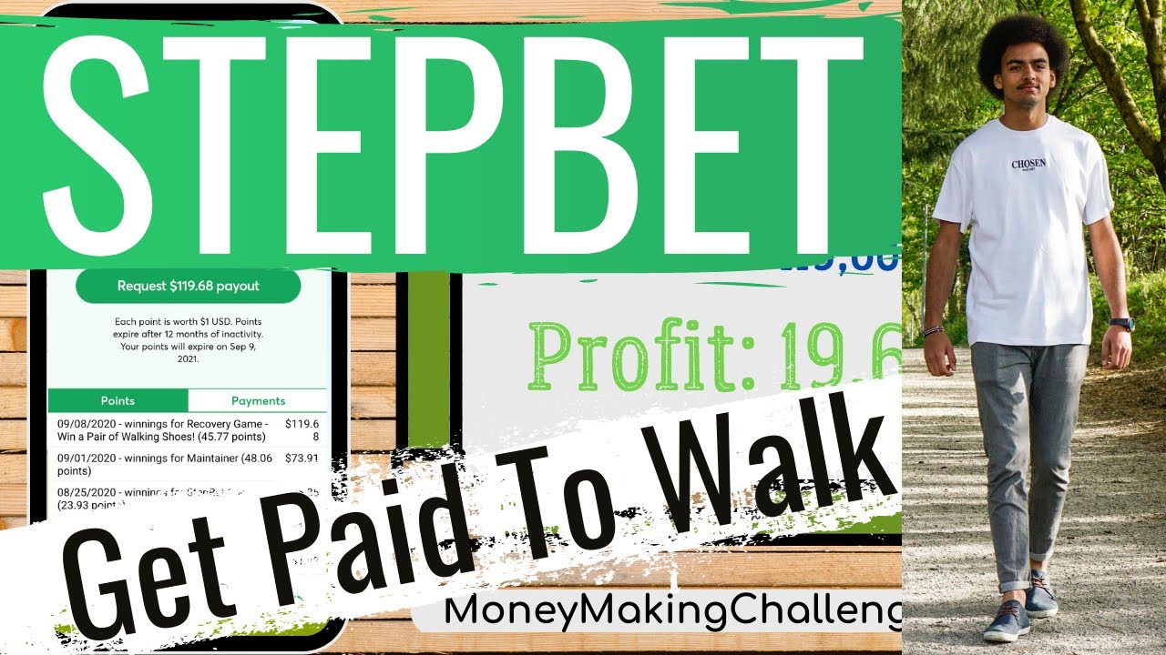 How to get paid to walk - StepBet - Apps that pay you - Payment Proof ...