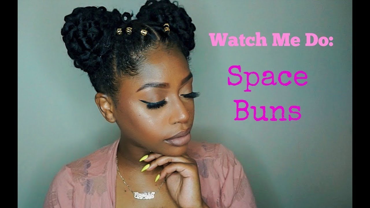 Cute & Easy Space Buns | WATCHTORIAL - YouTube