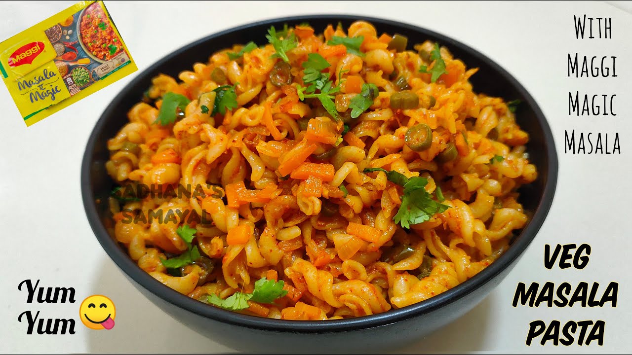 Maggi Magic Masala Pasta | Simple Veg Masala Pasta - YouTube