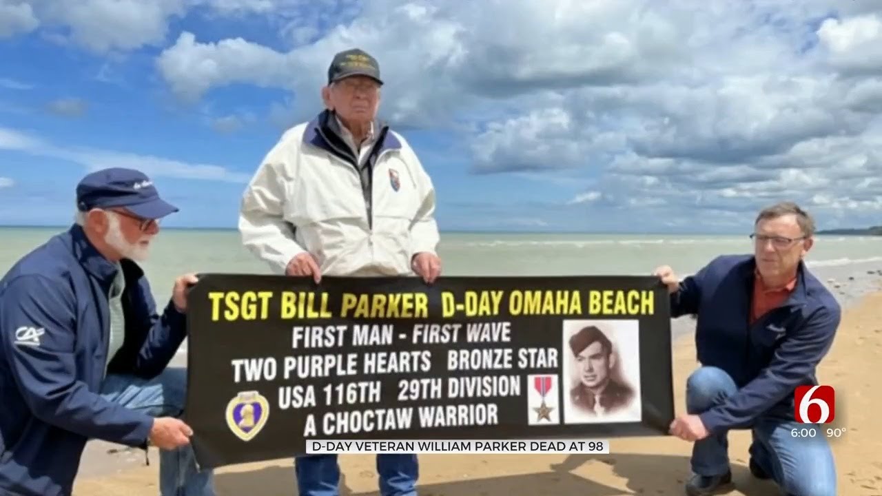 Oklahoma Pays Respect To Last Known D-Day Survivor Bill Parker - YouTube