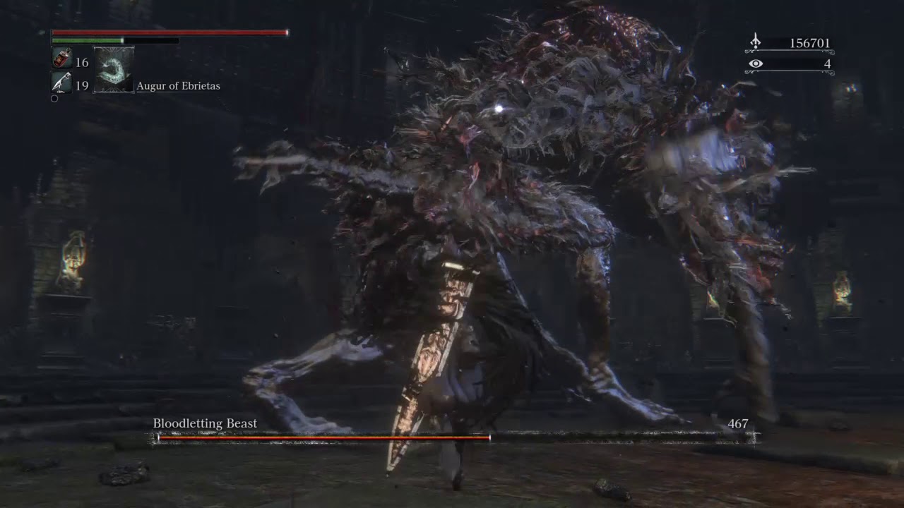 Bloodborne blood letting beast - YouTube