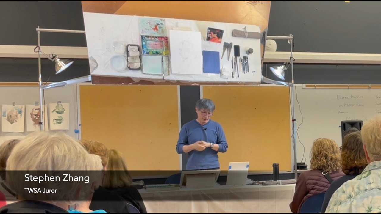 Stephen Zhang | 2024 | Transparent Watercolor Society of America - YouTube
