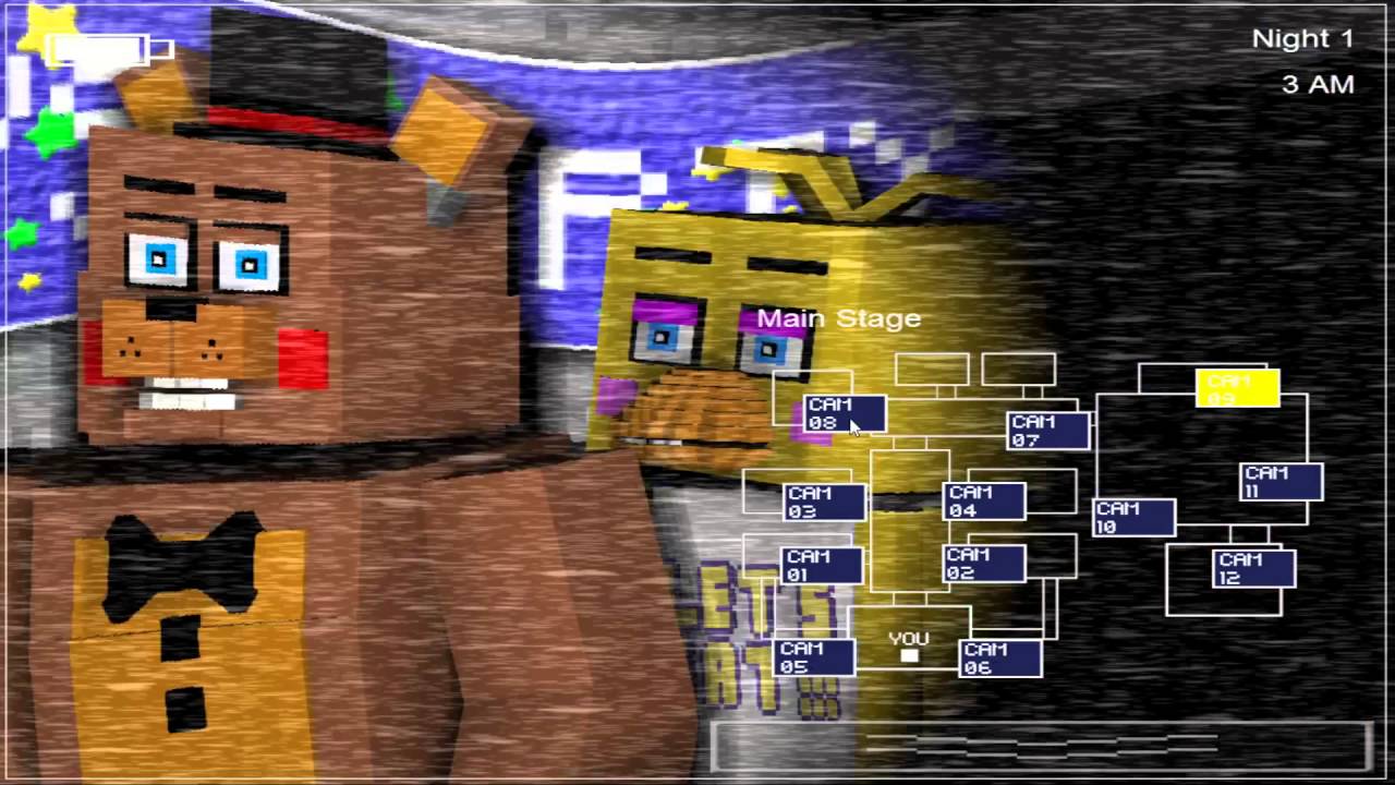 Five Nights in Minecraft: Remastered (Demo) - 1st Night (Gameplay ...