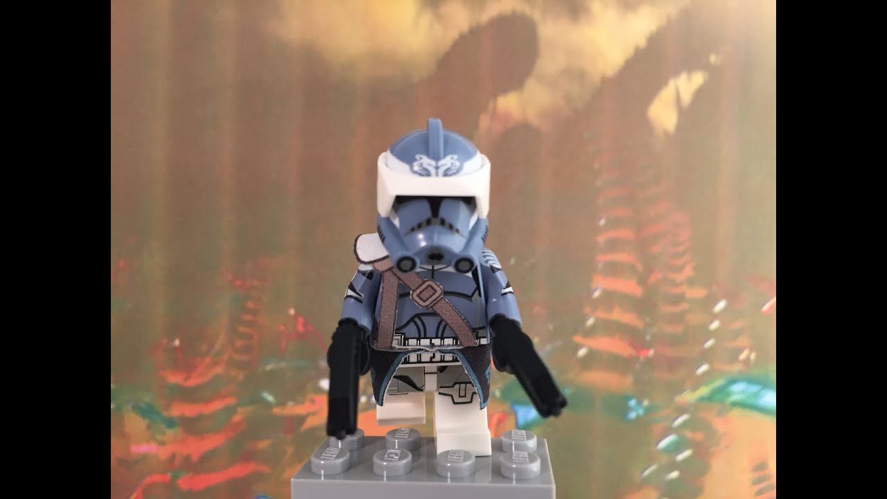 Lego Star Wars Clonearmycustoms Invert Wolfpack Commander Review - YouTube