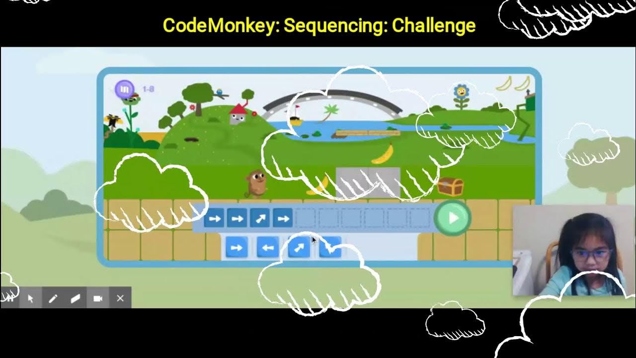 CodeMonkey//sequencing//challenge - YouTube