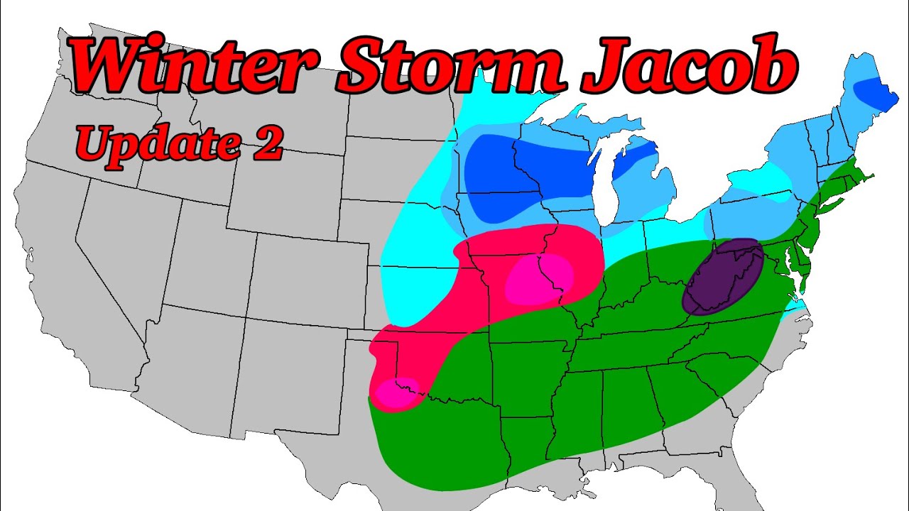 Winter Storm Jacob Forecast Update - YouTube