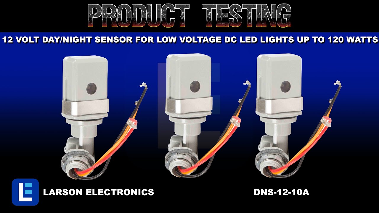 12 Volt Day/Night Sensor for Low Voltage DC LED lights up to 120 Watts ...