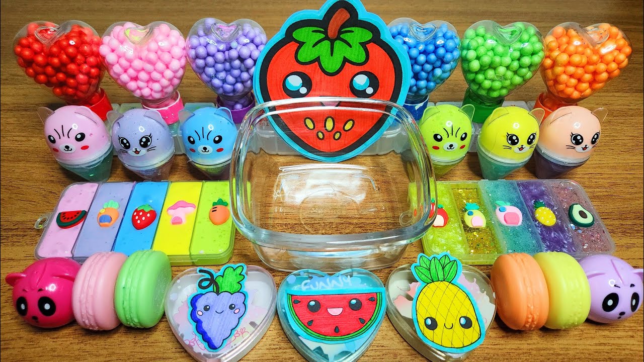 Berry Blissful Slime ASMR: A Strawberry-Pear-Pineapple Symphony - Fruit ...