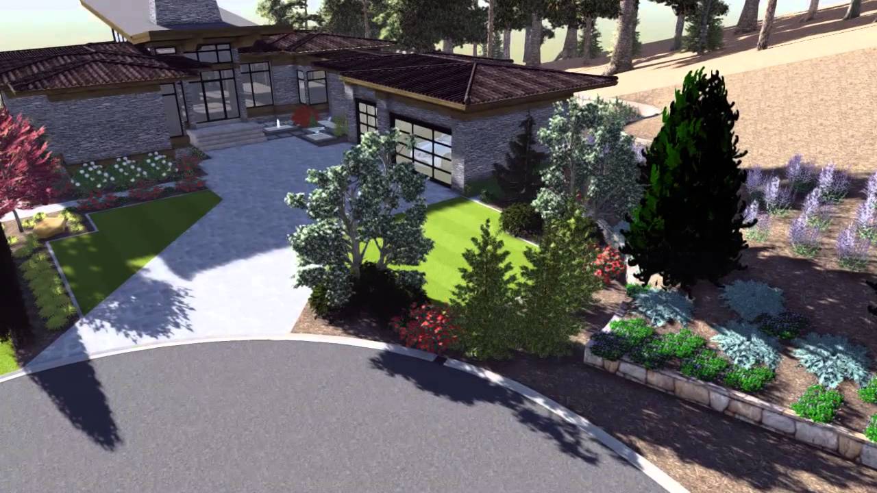 Huber Project - 3D Animation - Arch Viz / Landscape Design - YouTube