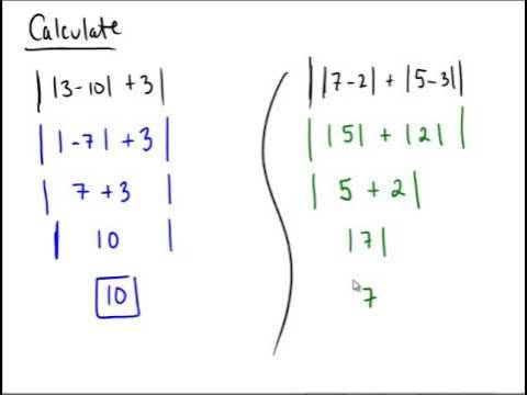 Operations with absolute value: Problem type 2 - YouTube