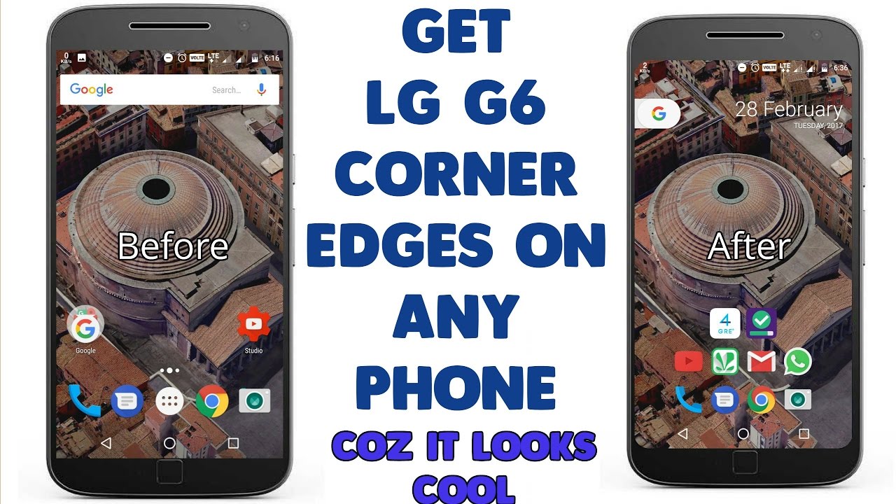 Get Curved Screen Edges Like LG G6 on Any Phone|Ubox - YouTube