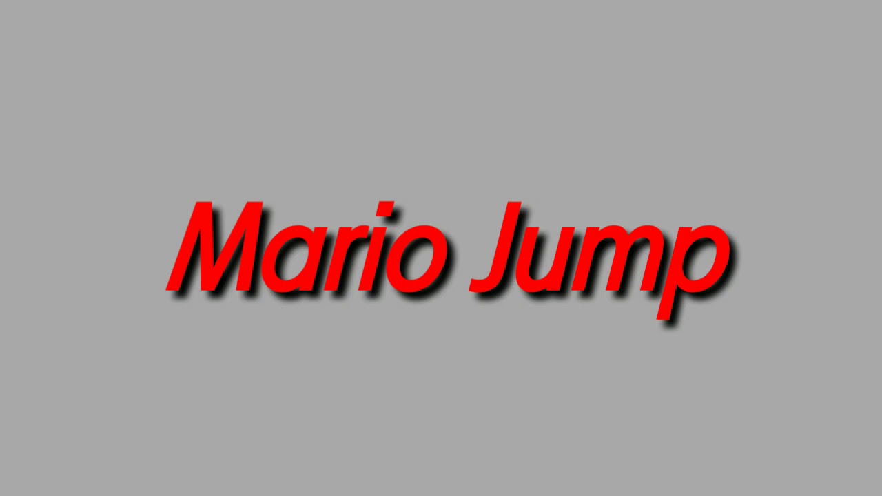 Mario Jump Sound Effect |YouTube Funny Sounds - YouTube