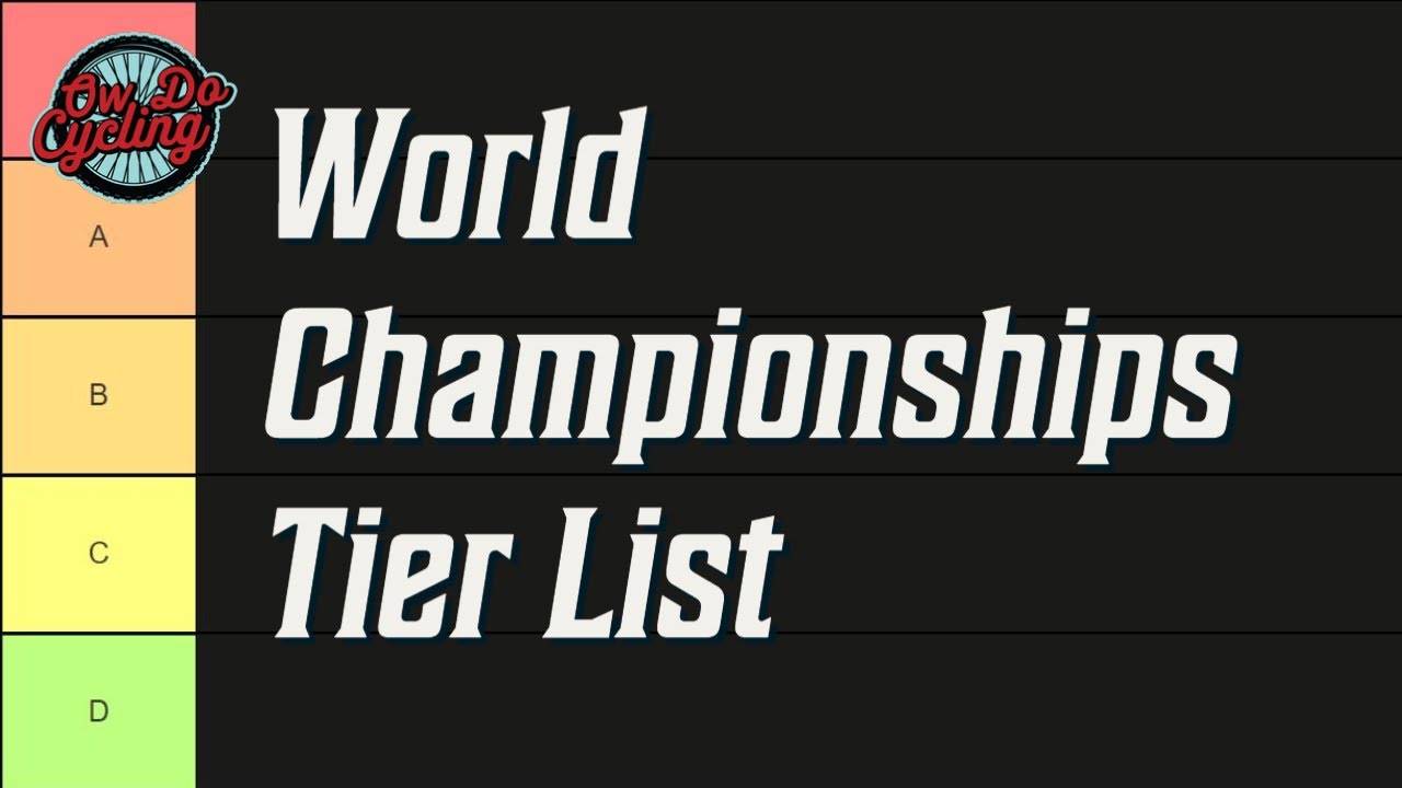 Tier List Ranking the FAVOURITES for the Cycling World Championships ...