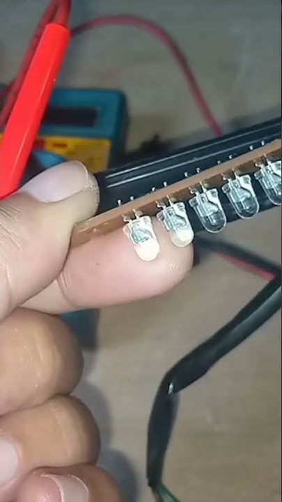 cara sederhana mengetahui kutub positif dan negatif led - YouTube