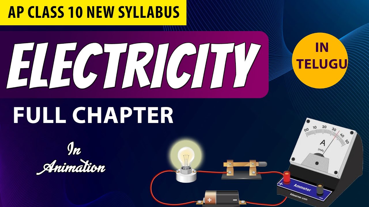 Electricity Full chapter class 10 in animation | CBSE | AP & TS ...