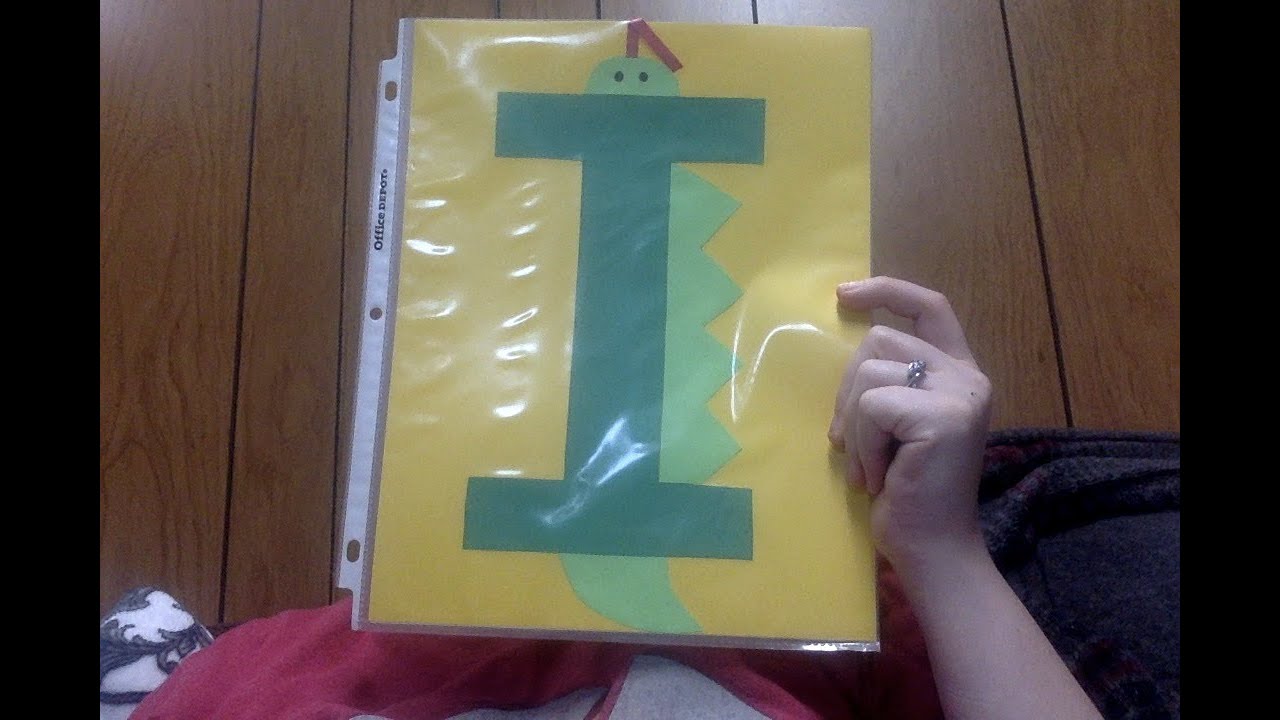 Letter I letter craft: Izzy the iguana - YouTube