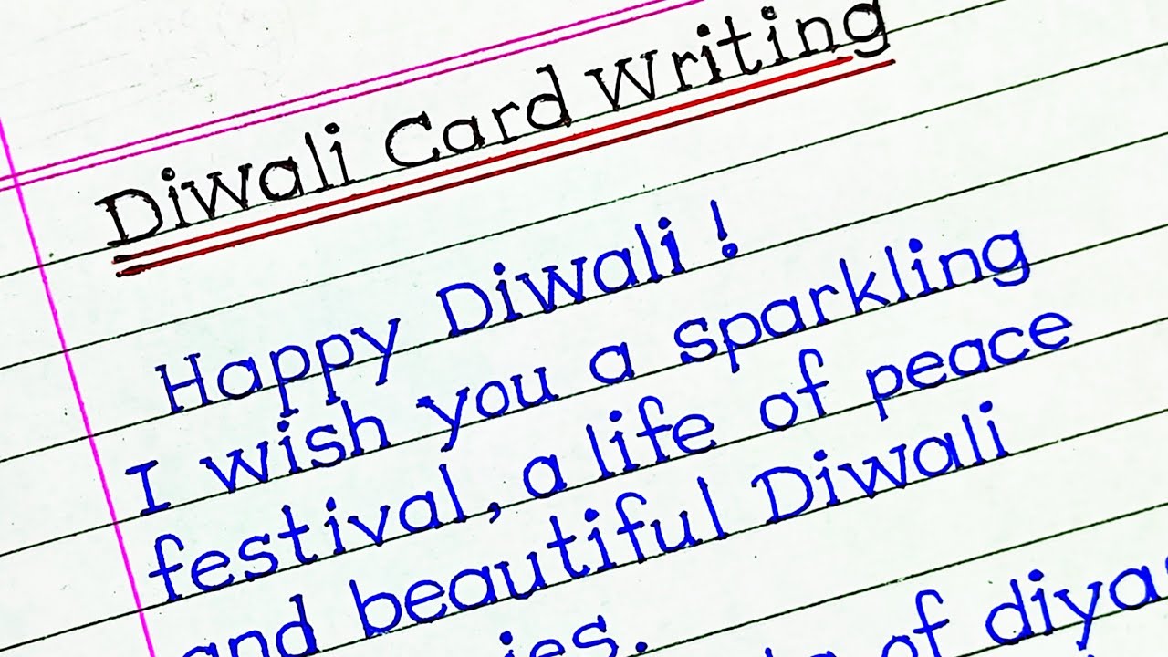 diwali card writing | diwali greeting card message | diwali greeting ...