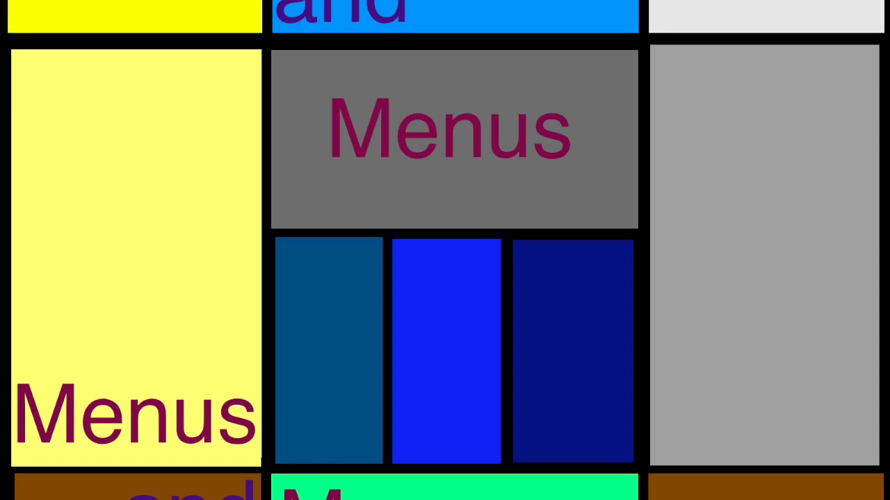 Menus and Menus - YouTube
