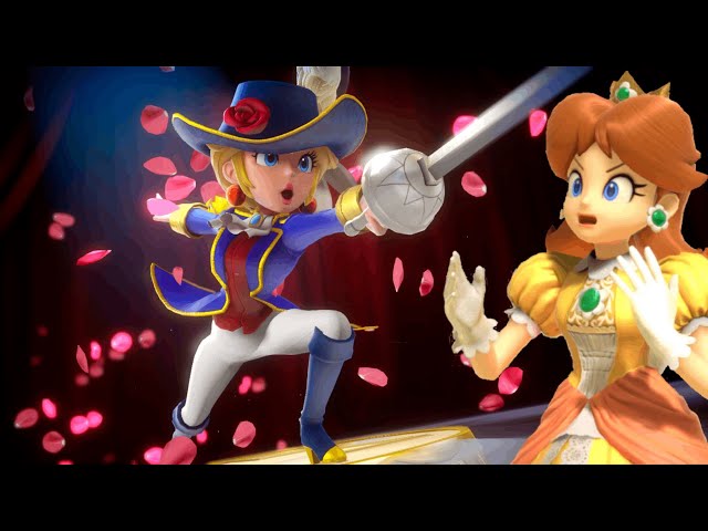 Princess Peach Daisy Tries On Peachs Dress