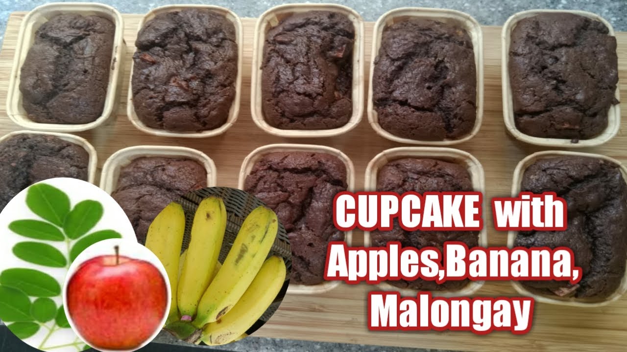 CHOCOLATE CUPCAKES with Banana, Apples, Moringa powder #lilyssales ...