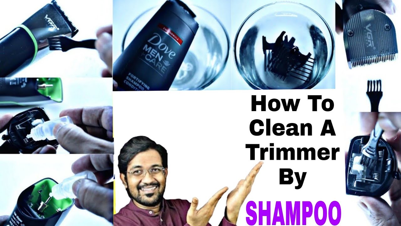 How To Clean Any Waterproof Trimmer By SHAMPOO | vgr v 295 | vgr ...