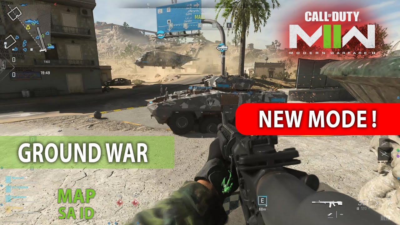 NEW MODE : GROUND WAR CALL OF DUTY MODERN WARFARE 2 Gameplay 2022 - PC ...