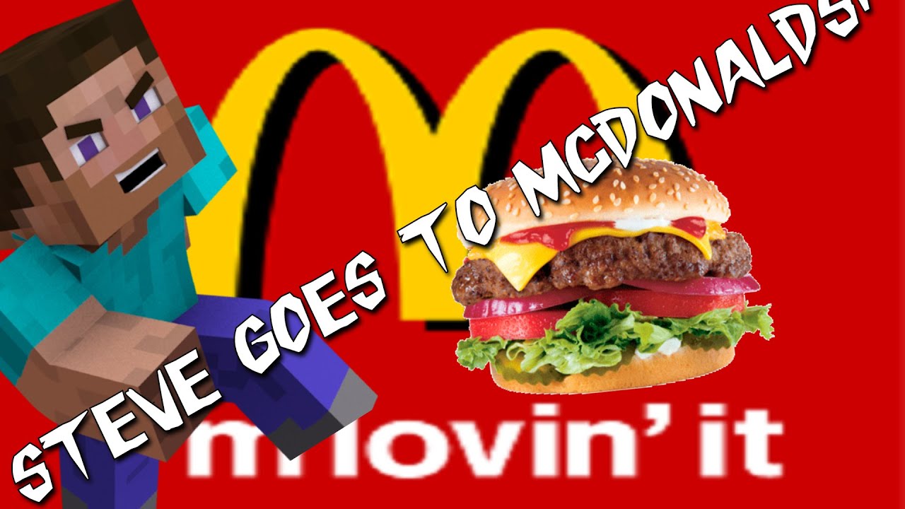 Steve goes to Mcdonalds! (Mini minecraft movie) - YouTube