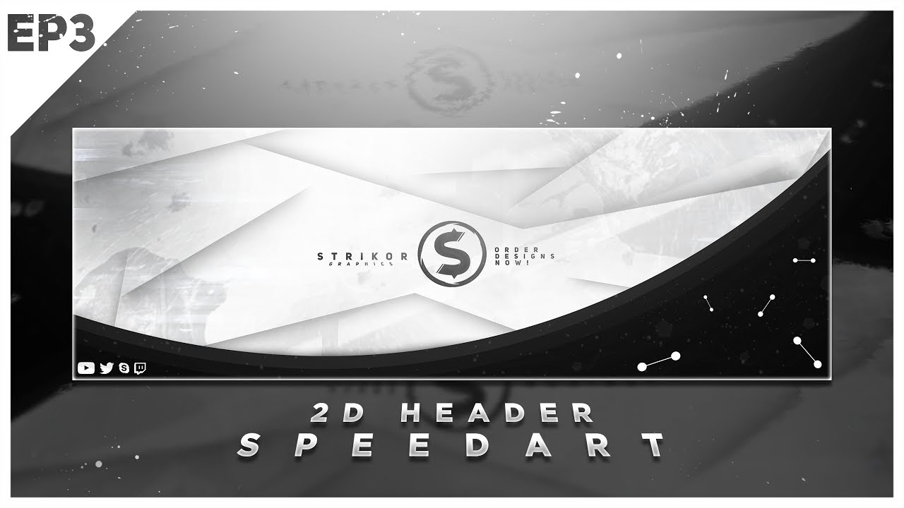 2D Header Speed-Art | StrikorGraphics [#3] - YouTube
