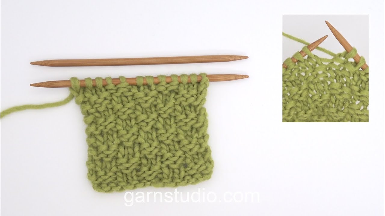How to knit double seed/moss stitch - YouTube