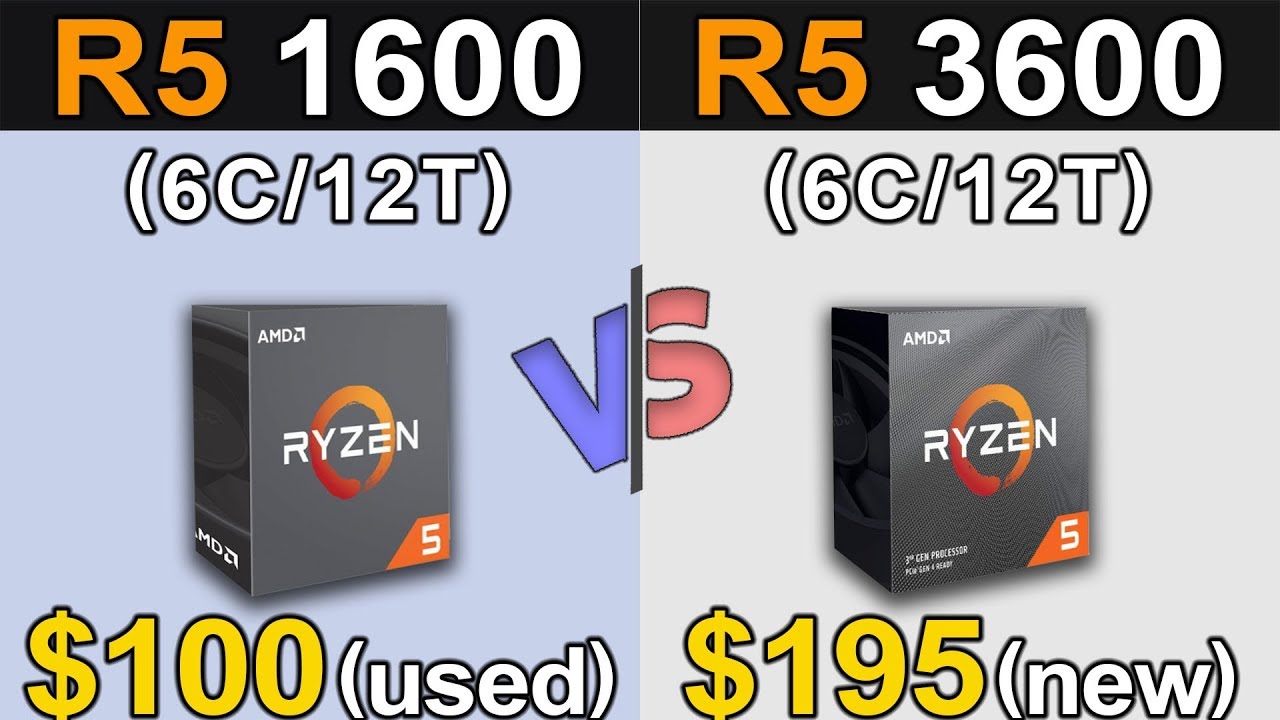 Ryzen 5 1600 Vs Ryzen 5 3600 1080p And 1440p Gaming Benchmarks YouTube Ryzen 5 1600 Vs Ryzen 5 3600 1080p And 1440p Gaming Benchmarks YouTube
