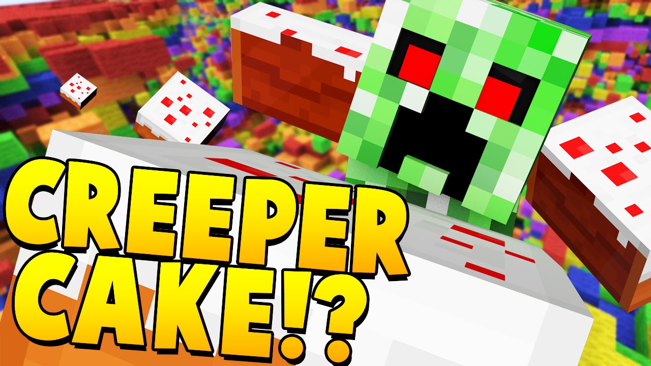 CREEPER CAKE MOD SPLEEF | Minecraft - Mod Battle | JeromeASF - YouTube