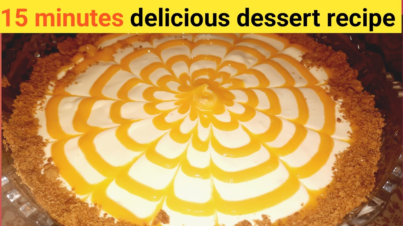 Easy and delicious mango delight recipe|| 15 minutes dessert recipe ...